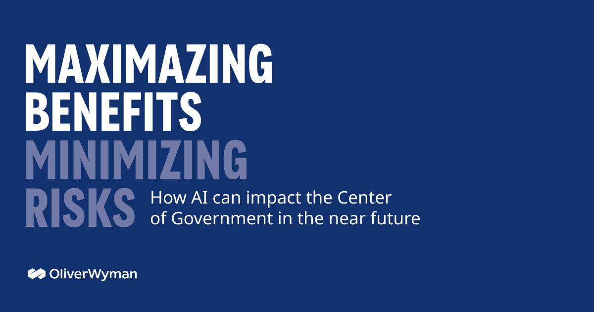 This Is How AI Can Transform The Center Of Government