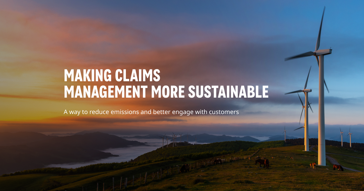 Making Insurance Claims Management More Sustainable