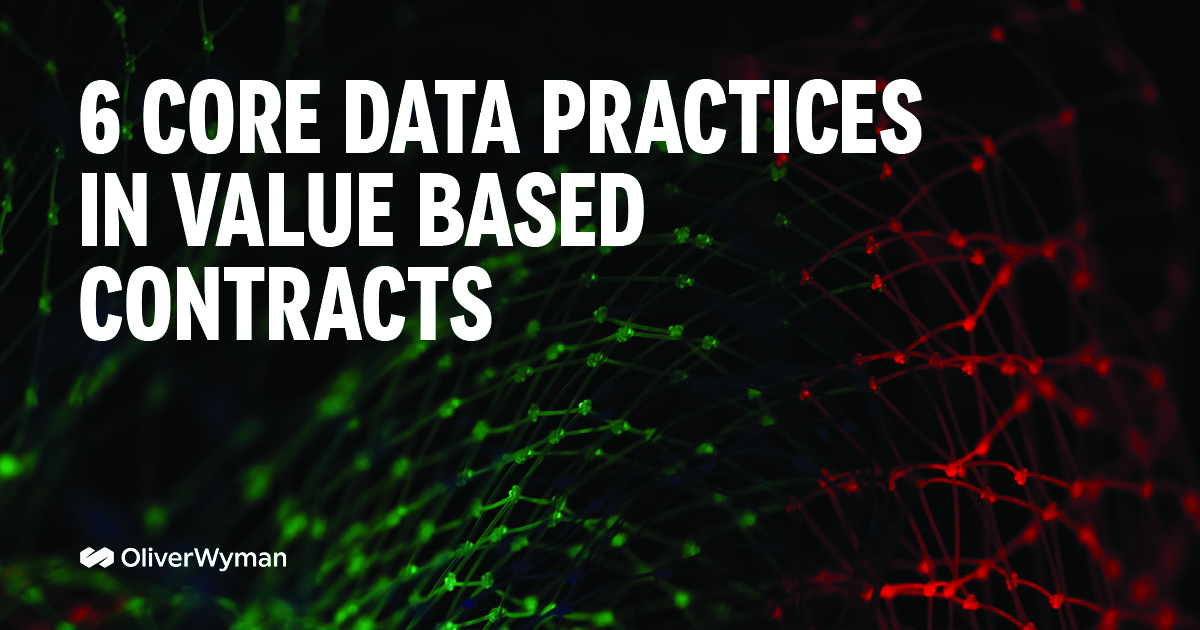 6 Core Data Practices In Value-Based Contracts