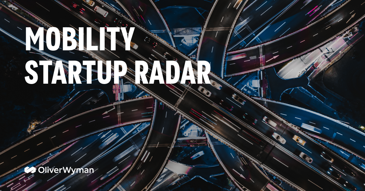 Mobility Investment Radar: The Future Of Transportation